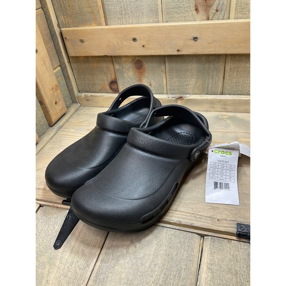 CROCS | Shoes | Crocs Bistro Clog Black M7w9 Unisex Work Catering Chefs ...